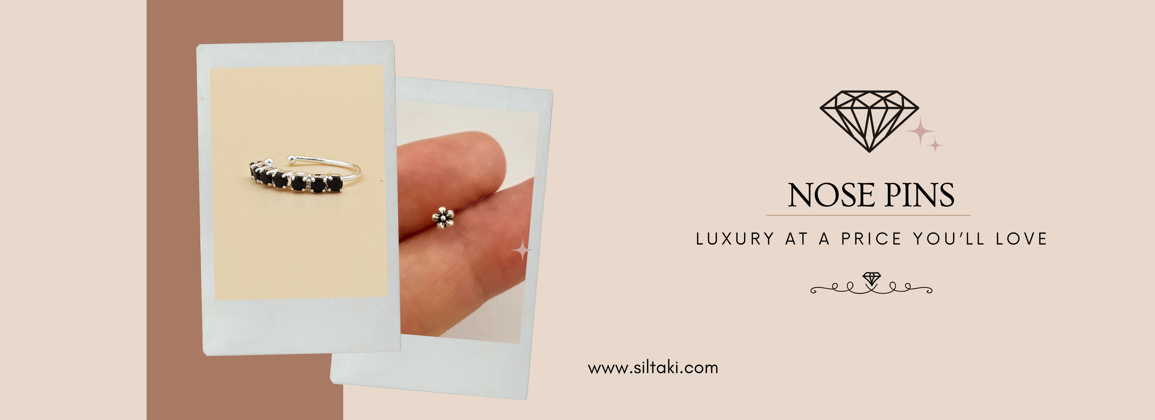 Buy 925 Sterling Silver Nose Pin Online in Pakistan – Siltaki
